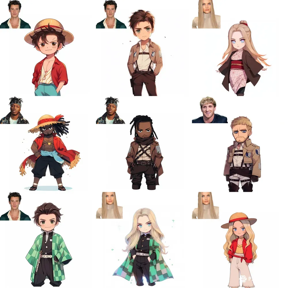 Anime Self Portrait Chibi Style Midjourney Prompt | PromptBase