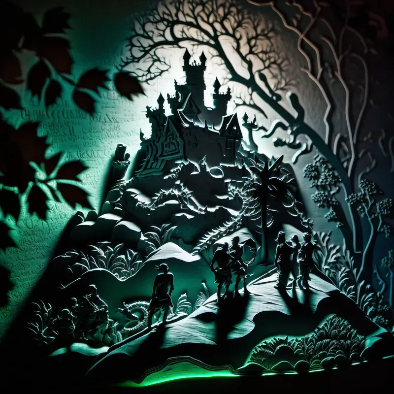 Paper Carving Lightbox Style Midjourney Prompt | PromptBase