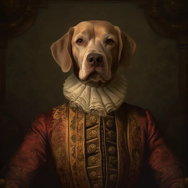 Renaissance Portraits Of Animals Midjourney Prompt | PromptBase