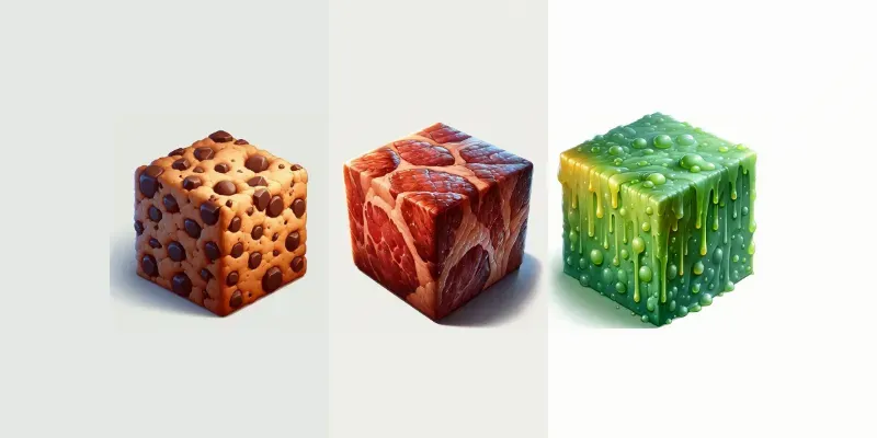 Tactile Texture Cubes DALL·E Prompt | PromptBase