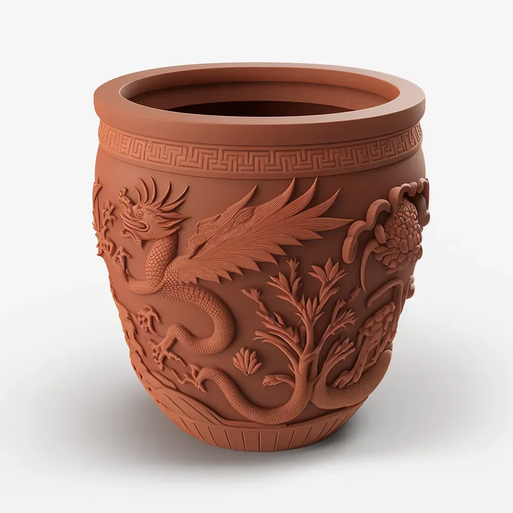 Terracotta Pot Designs Midjourney Prompt | PromptBase
