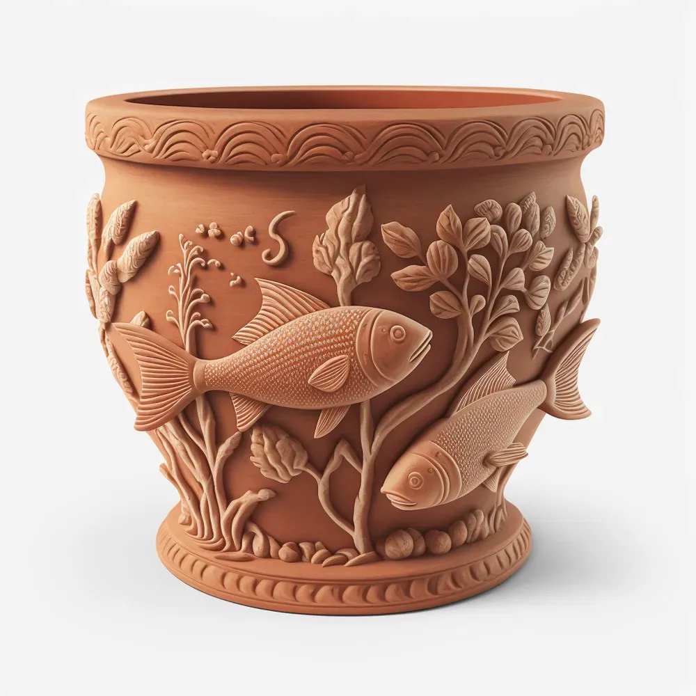 Terracotta Pot Designs Midjourney Prompt | PromptBase