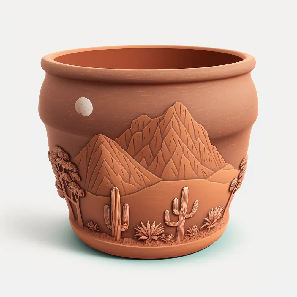 Terracotta Pot Designs Midjourney Prompt | PromptBase