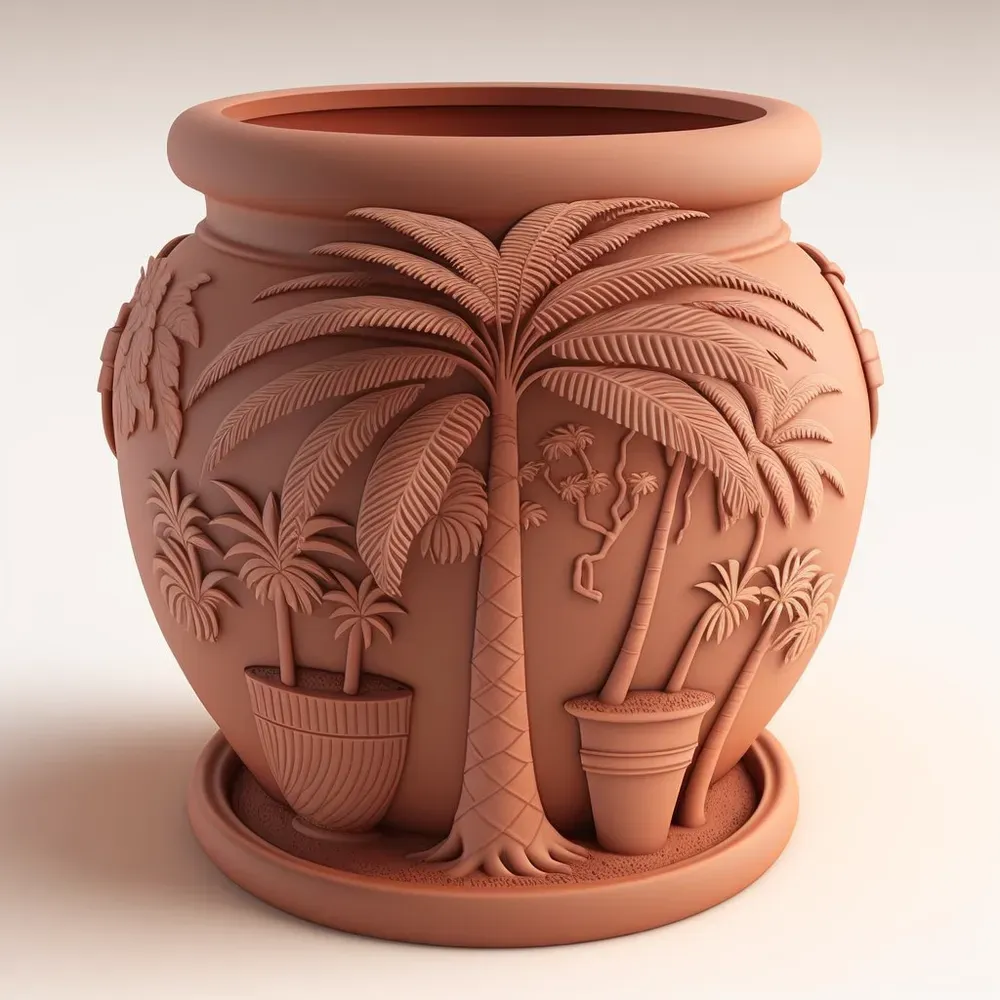 Terracotta Pot Designs Midjourney Prompt | PromptBase