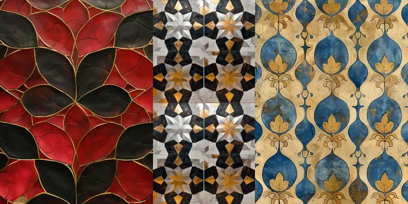 Luxurious Repeating Patterns Midjourney Prompt | PromptBase