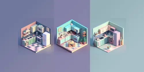 Isometric Rooms And Props Midjourney Prompt | PromptBase