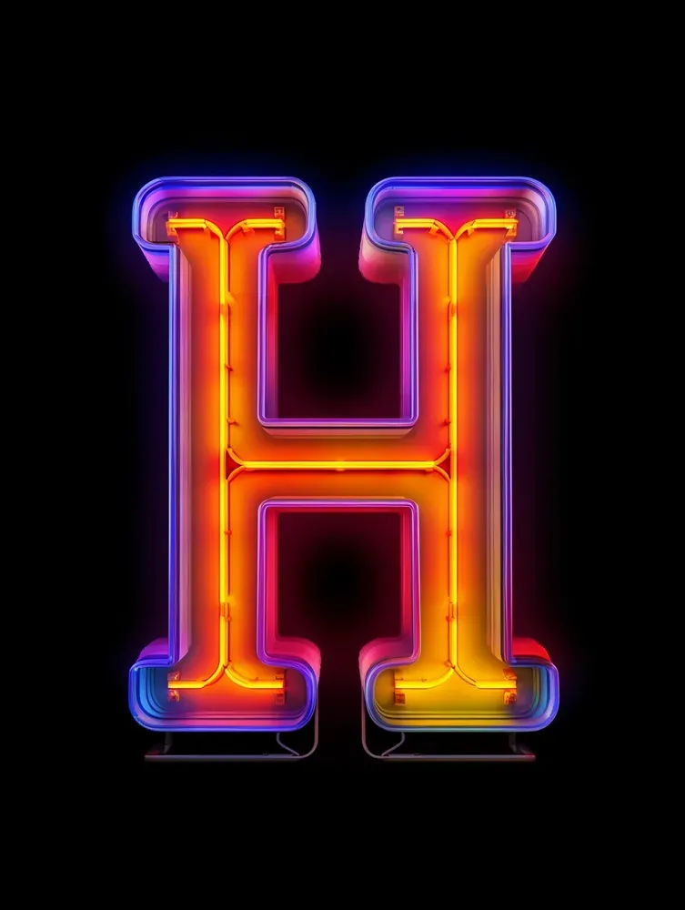 Neon Color Translucent Letters Midjourney Prompt | PromptBase