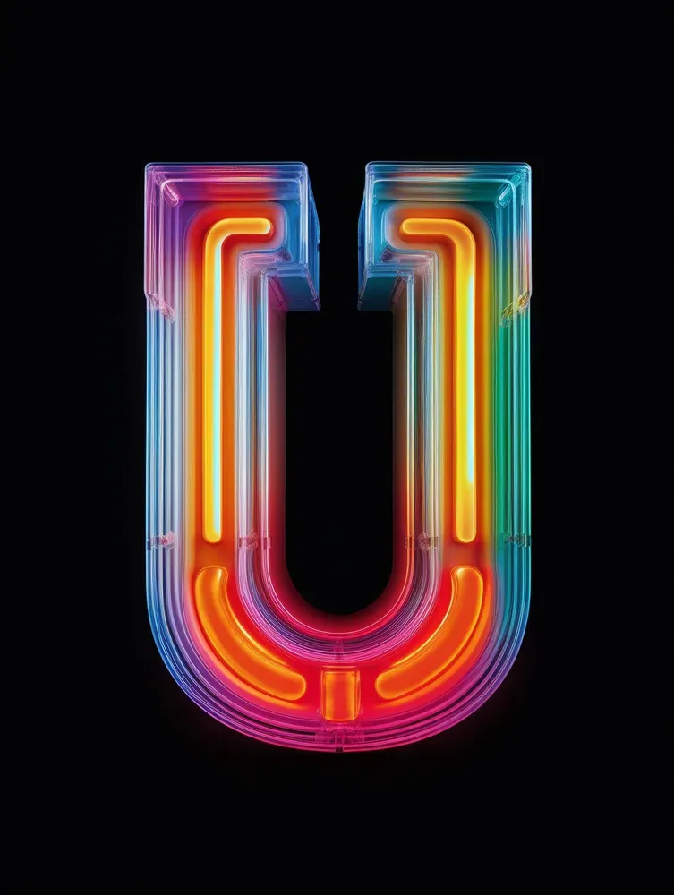 Neon Color Translucent Letters Midjourney Prompt | PromptBase