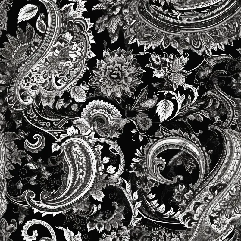 Black And White Custom Pattern Designs Midjourney Prompt | PromptBase
