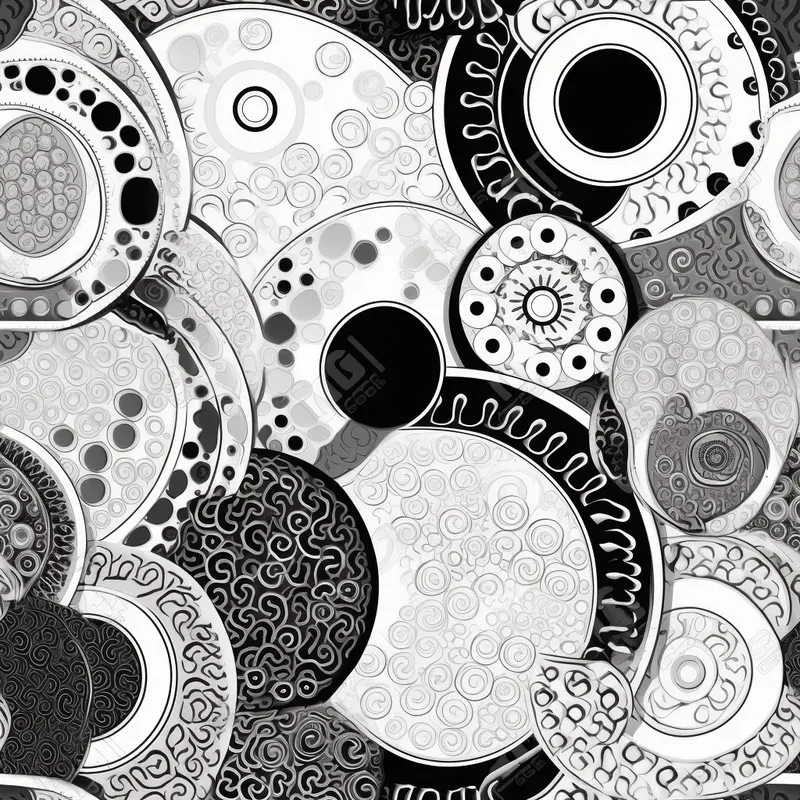 Black And White Custom Pattern Designs Midjourney Prompt | PromptBase