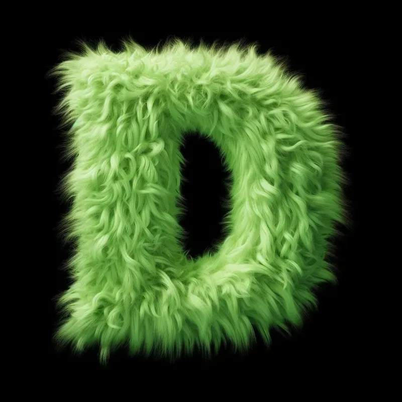 Fluffy Rendered Letters Designs Midjourney Prompt | PromptBase