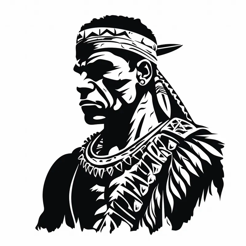 Solid Black Simple Portraits Midjourney Prompt | PromptBase