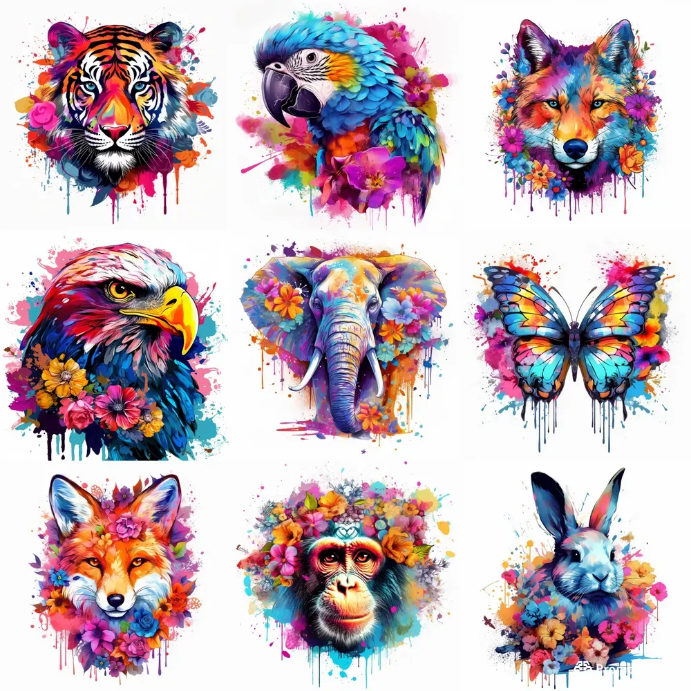 Colorful Neon Melting Animals Designs Midjourney Prompt | PromptBase