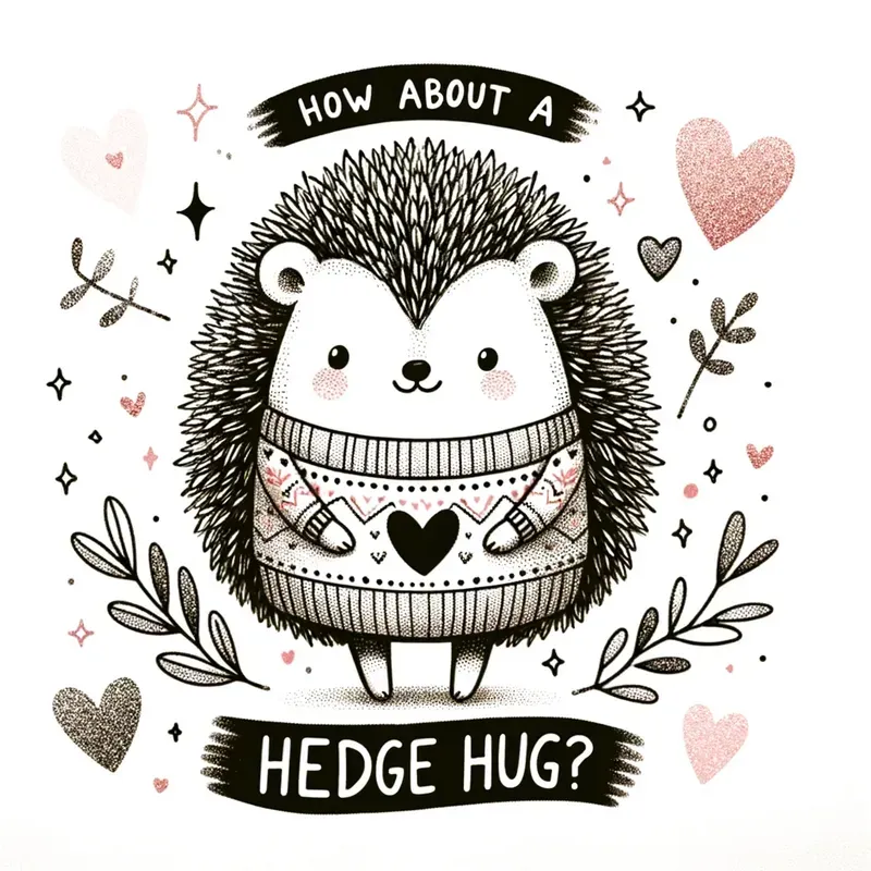 Valentine Animal Pun Doodles DALL·E Prompt | PromptBase