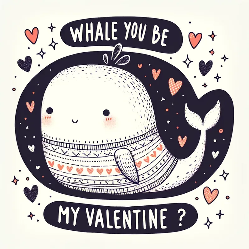 Valentine Animal Pun Doodles DALL·E Prompt | PromptBase