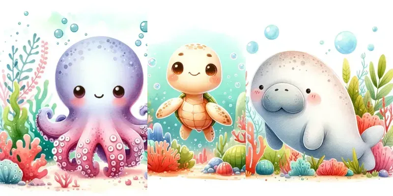 Coral Reef Creatures DALL·E Prompt | PromptBase