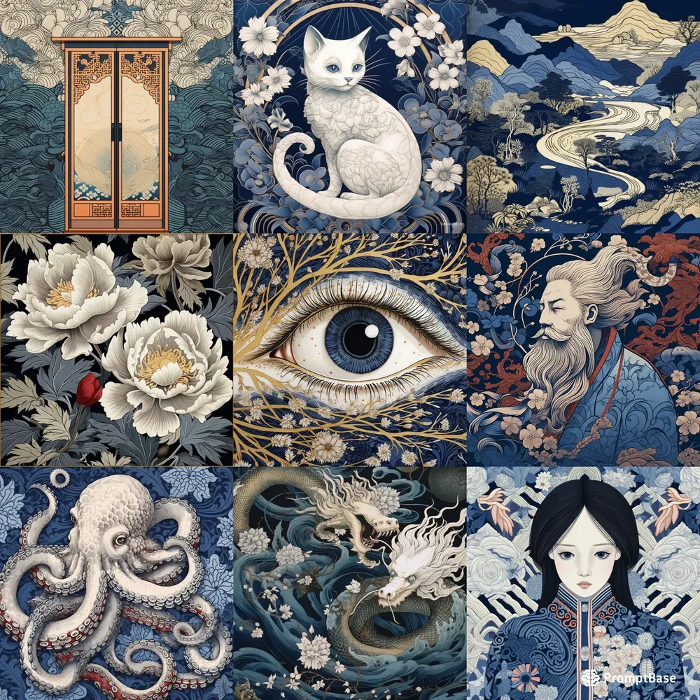 Japanese Art Inspired Artworks Midjourney Prompt | PromptBase