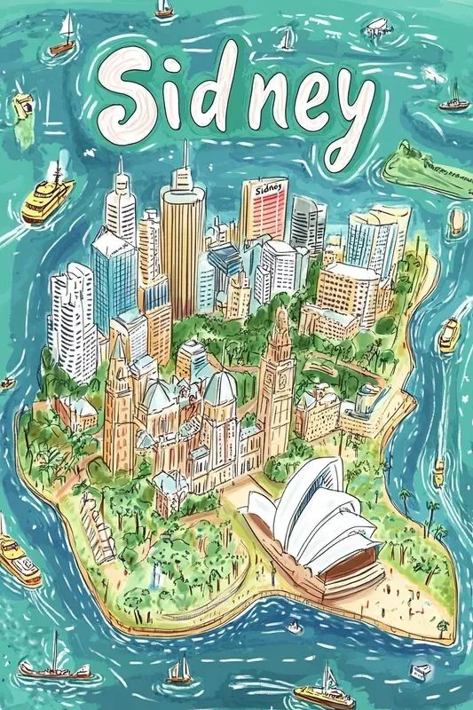 Original Hand Drawn City Maps Midjourney Prompt | PromptBase