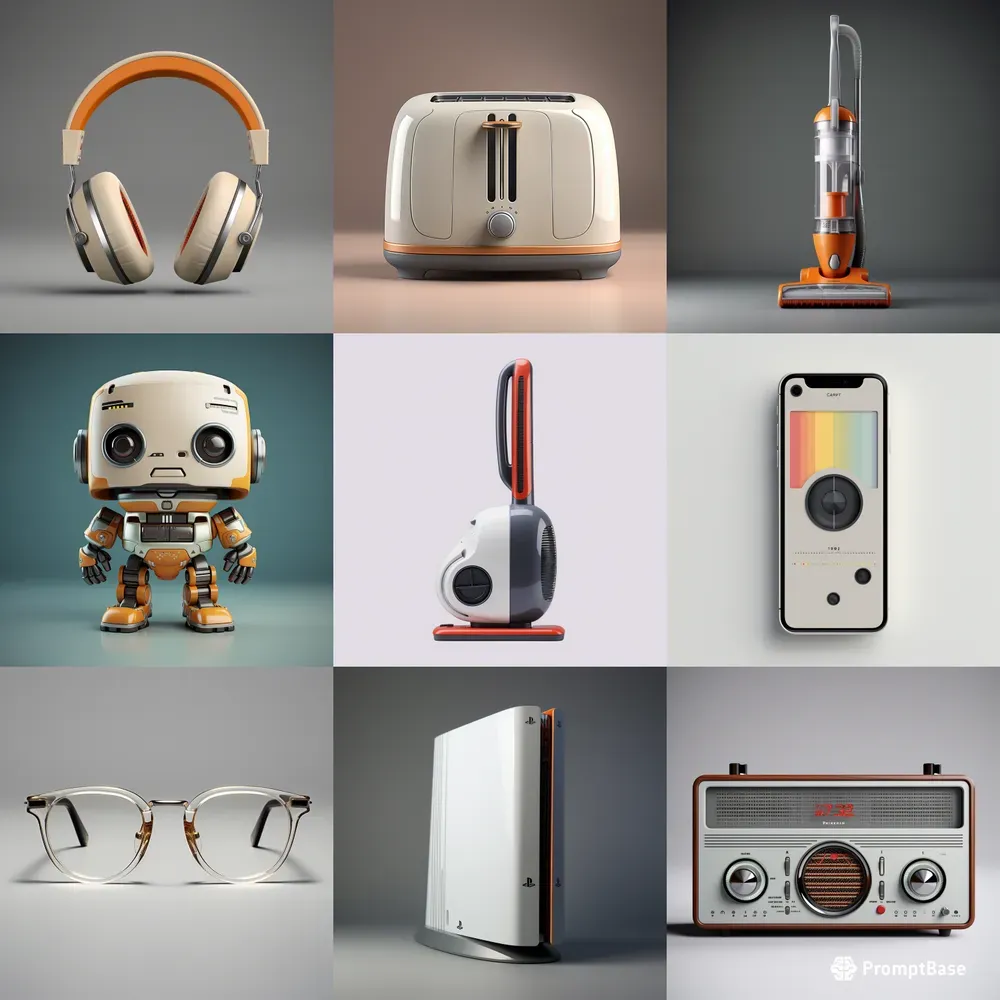 Retro Product Designs Midjourney Prompt | PromptBase
