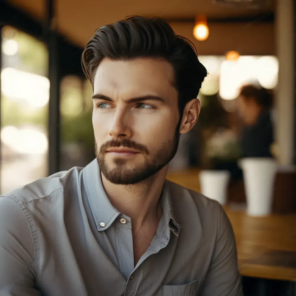 Realistic Male Model Portraits Midjourney Prompt | PromptBase