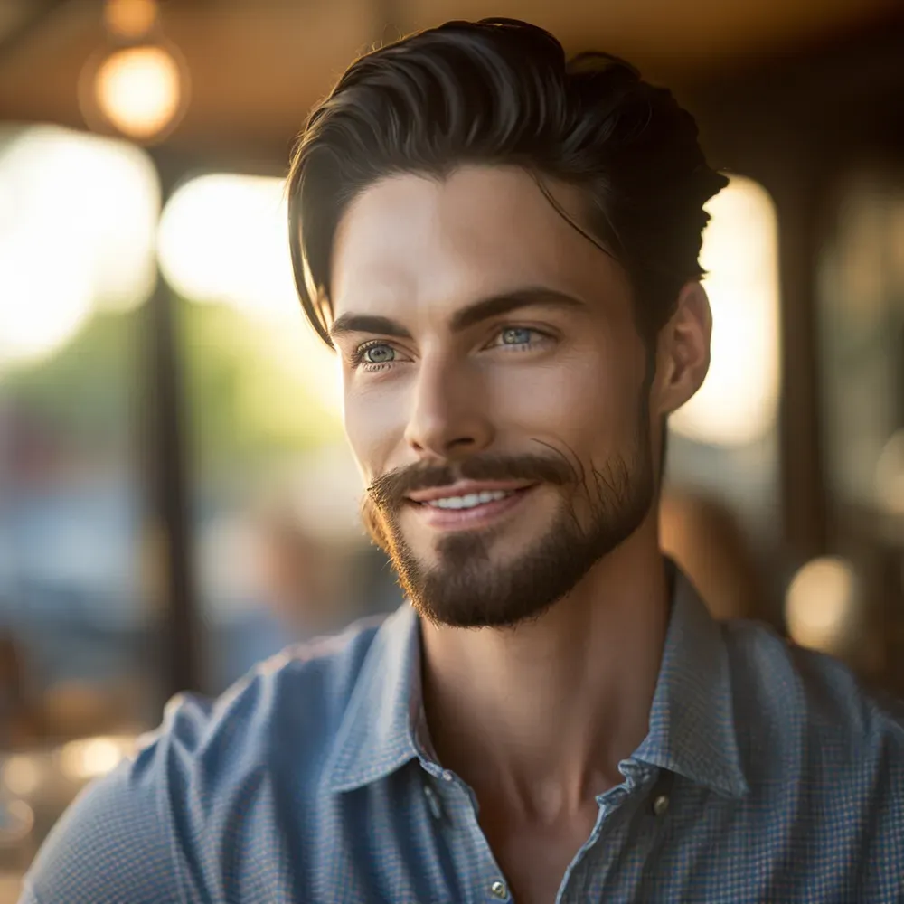 Realistic Male Model Portraits Midjourney Prompt | PromptBase