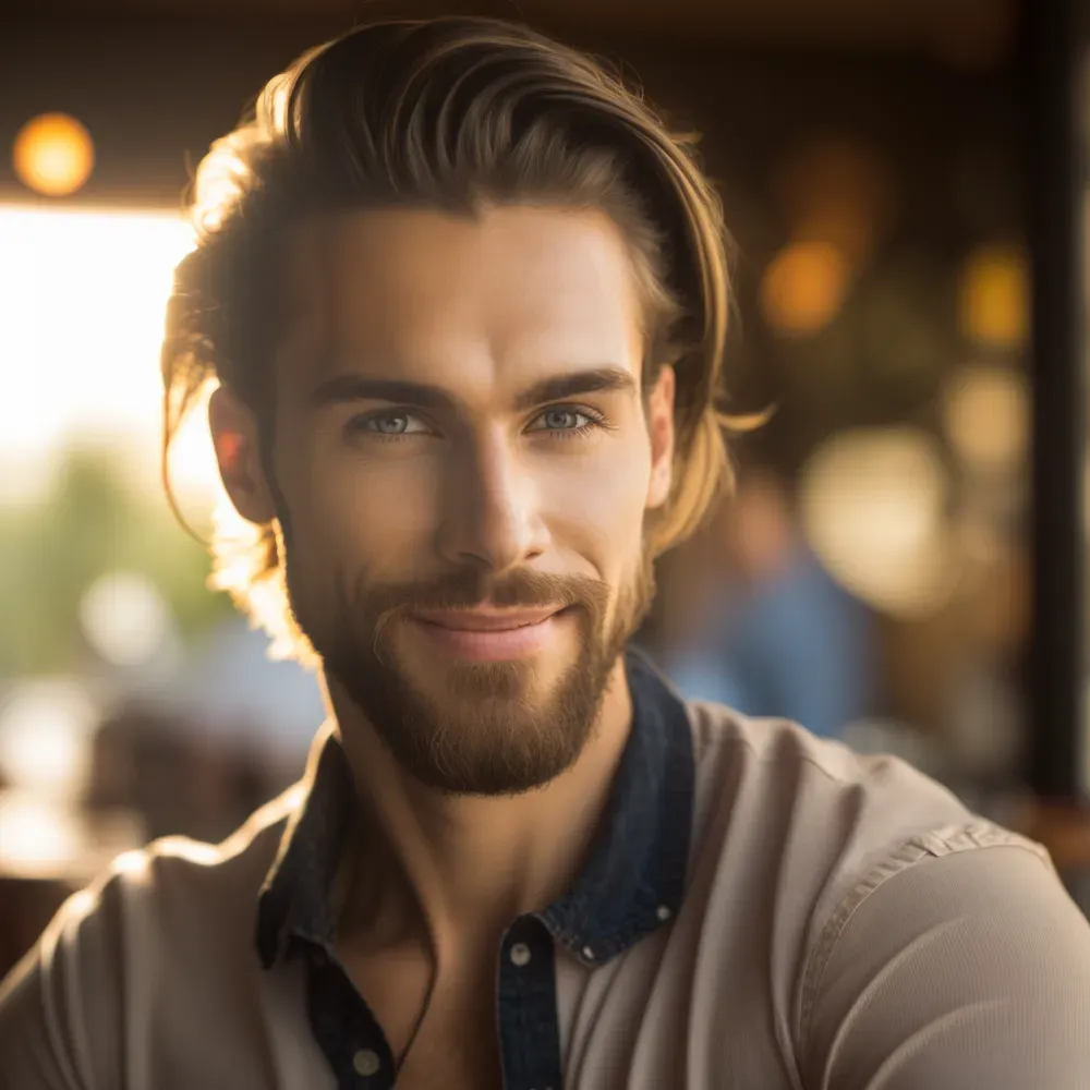 Realistic Male Model Portraits Midjourney Prompt | PromptBase