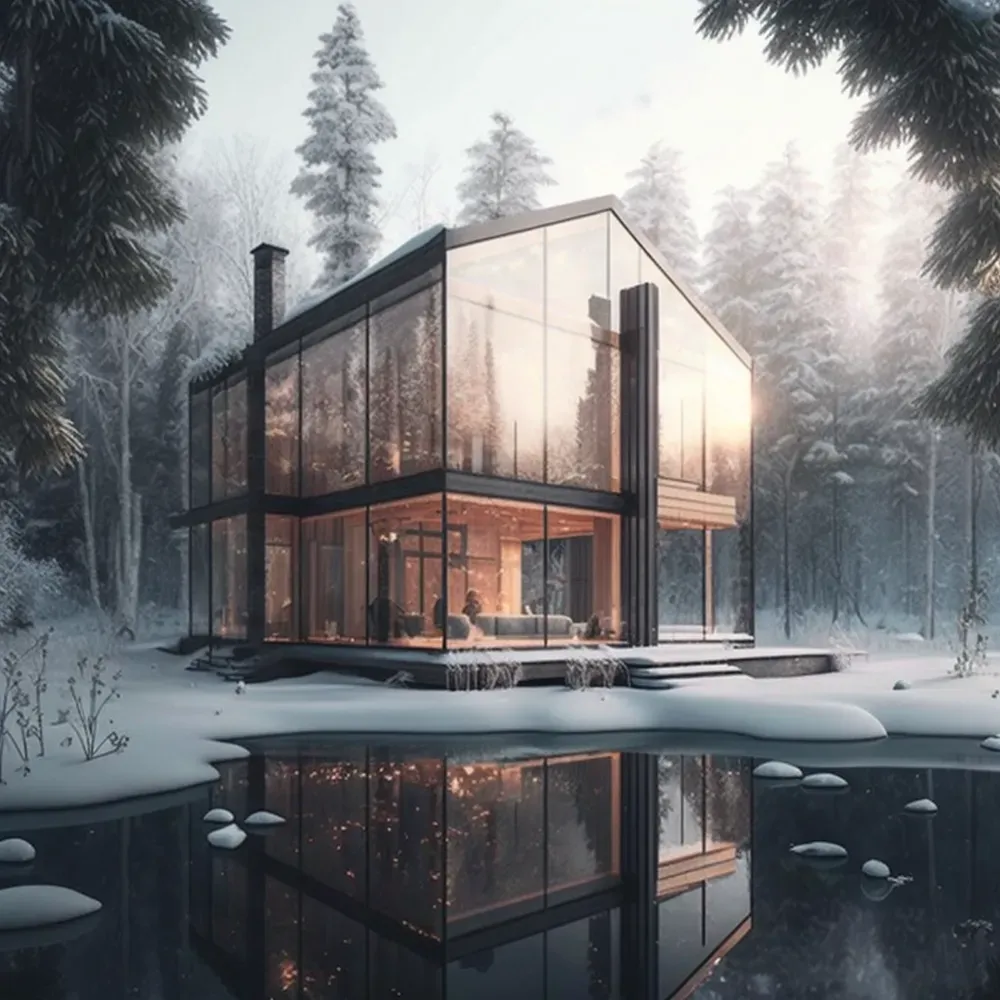 Architecture Futuristic Realistic Houses Midjourney Prompt | PromptBase