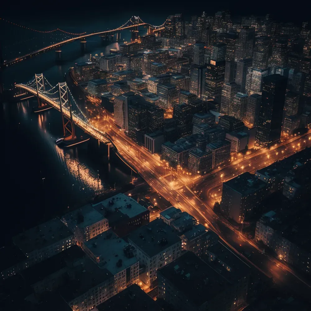 Drone Shots Of Cities Realistic Views Midjourney Prompt | PromptBase