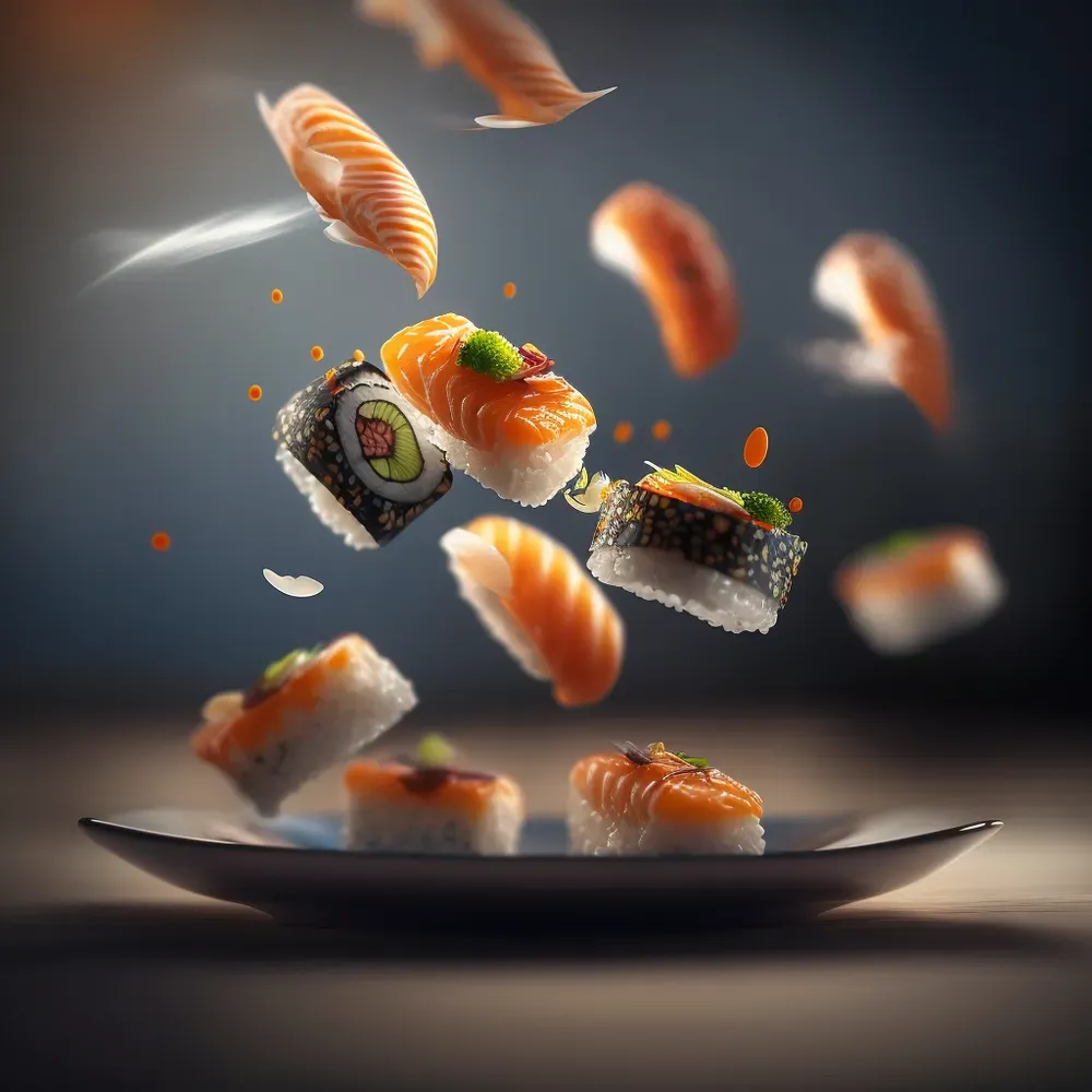 Realistic Food Flying Around Product Pics Midjourney Prompt | PromptBase