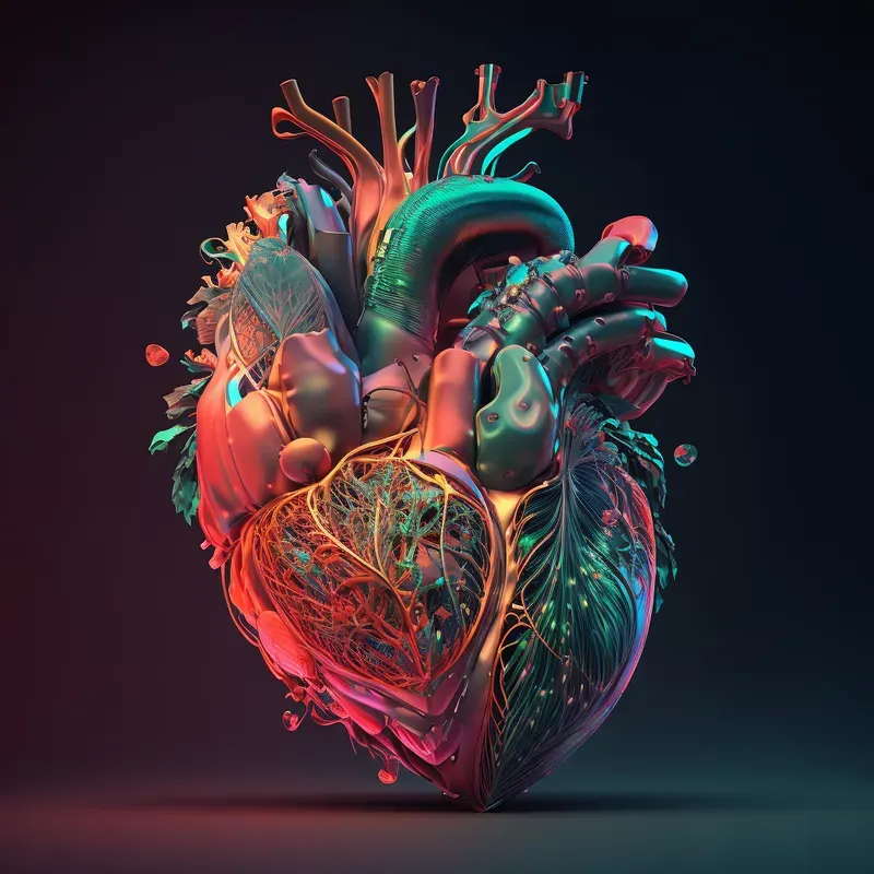 3D Human Organ Medical Biology Abstracts Midjourney Prompt | PromptBase