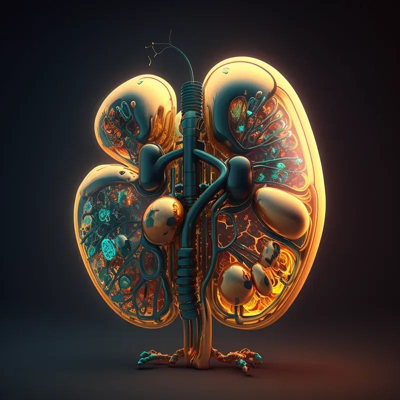 3D Human Organ Medical Biology Abstracts Midjourney Prompt | PromptBase