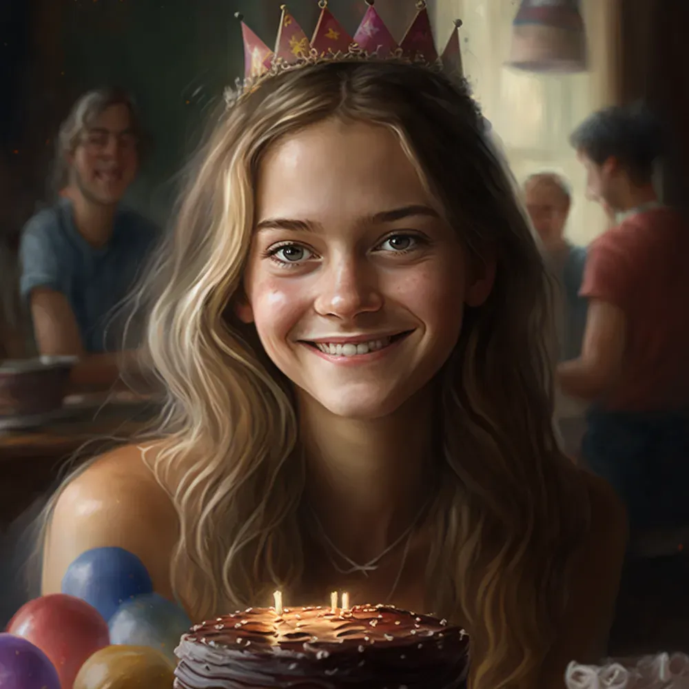 Realistic Family Birthday Portraits Midjourney Prompt | PromptBase