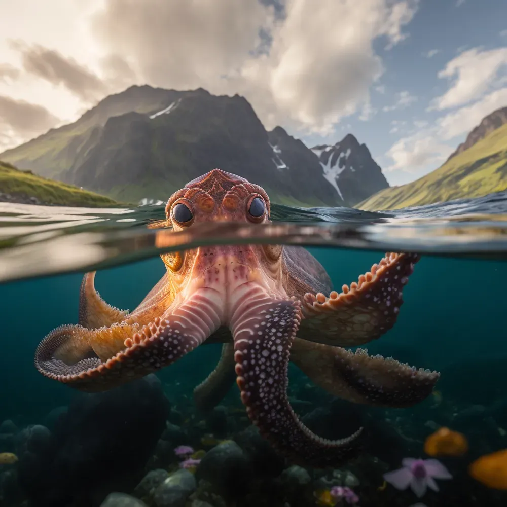 Realistic Ocean Animals In Sea Portraits Midjourney Prompt | PromptBase