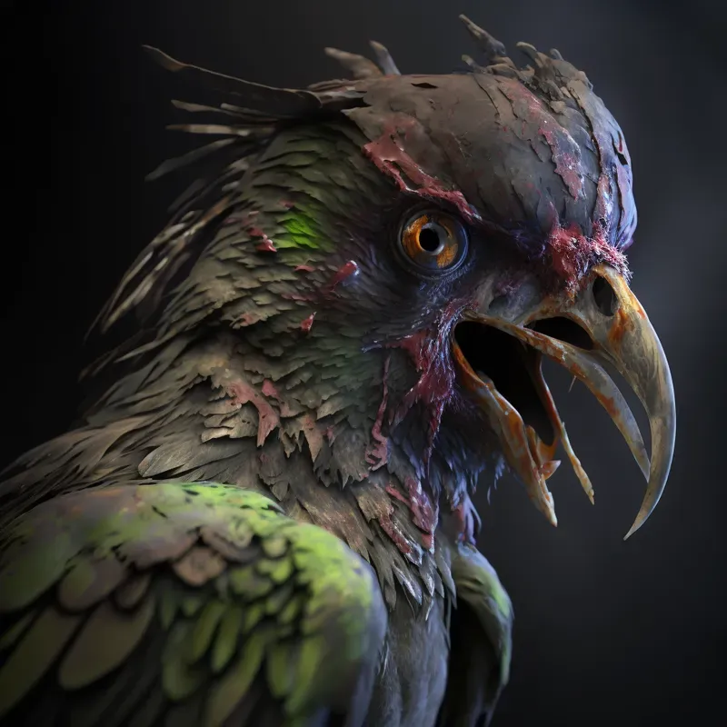 Realistic Evil Zombie Animals Portraits Midjourney Prompt | PromptBase