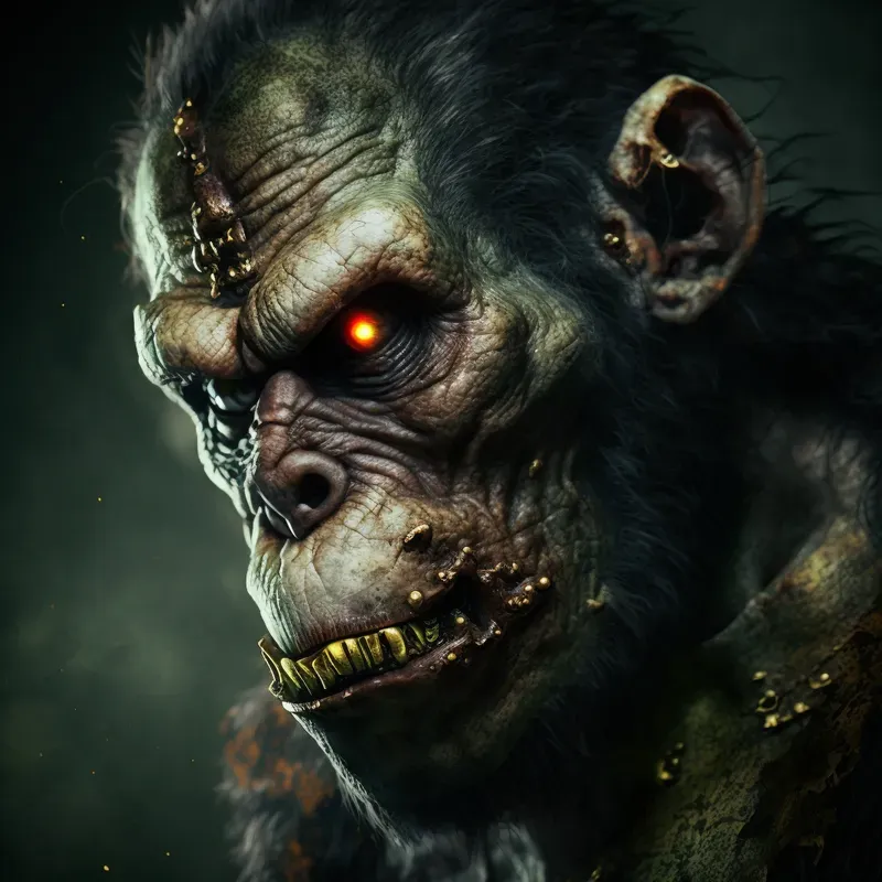 Realistic Evil Zombie Animals Portraits Midjourney Prompt | PromptBase