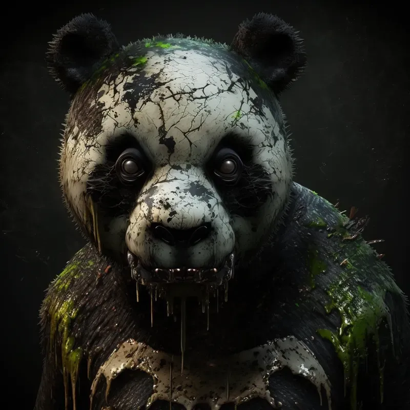 Realistic Evil Zombie Animals Portraits Midjourney Prompt | PromptBase