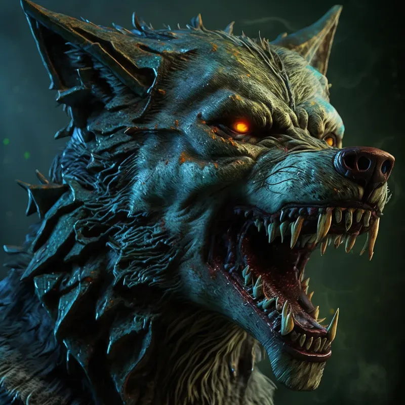 Realistic Evil Zombie Animals Portraits Midjourney Prompt | PromptBase