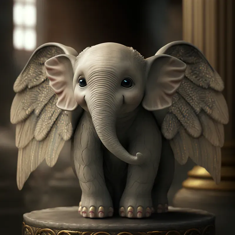 Cute Realistic Angel Animals Midjourney Prompt | PromptBase