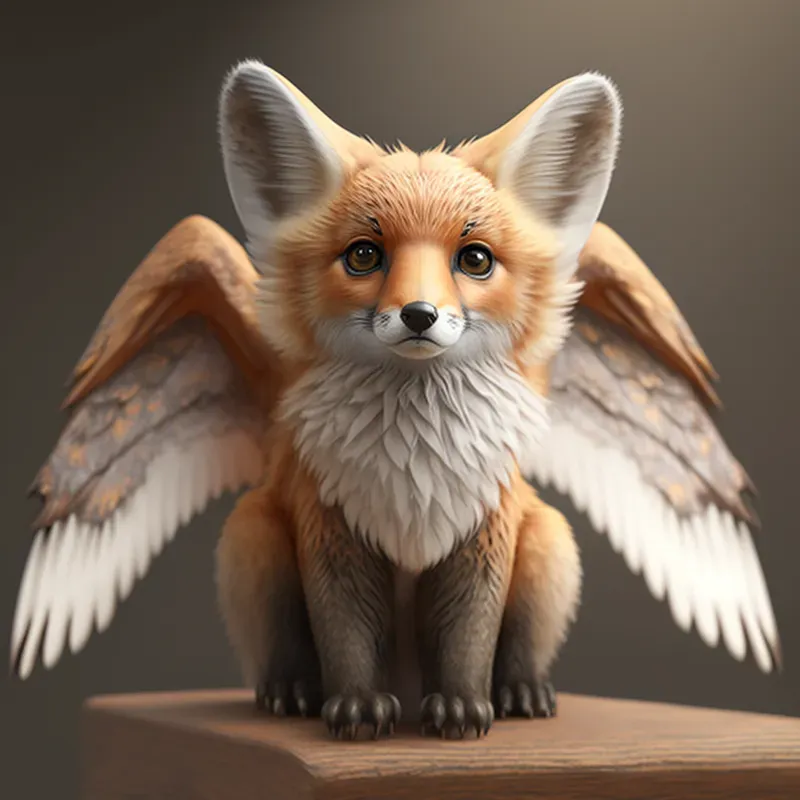 Cute Realistic Angel Animals Midjourney Prompt | PromptBase