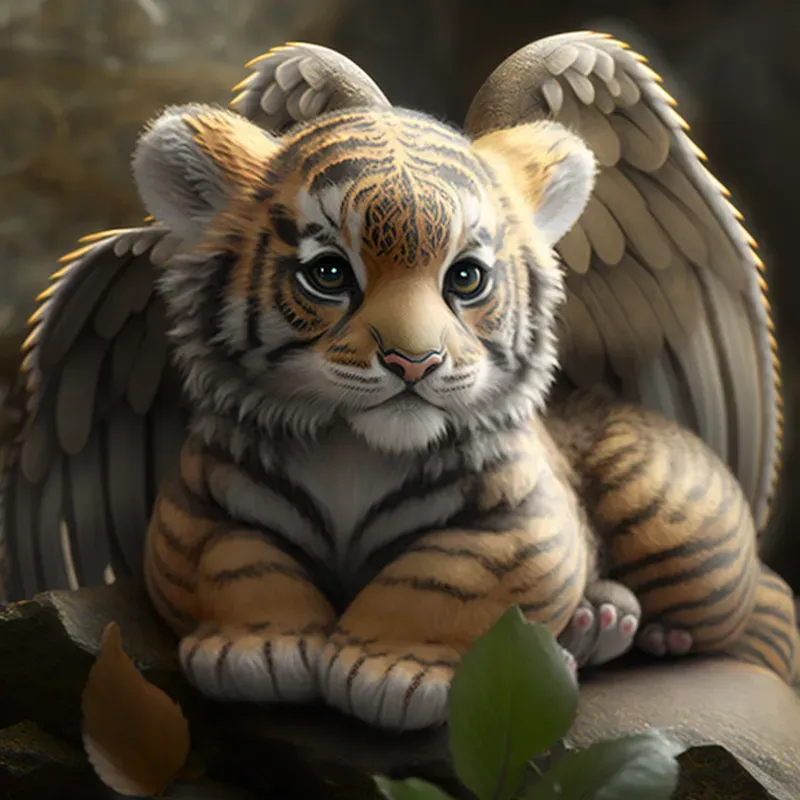 Cute Realistic Angel Animals Midjourney Prompt | PromptBase