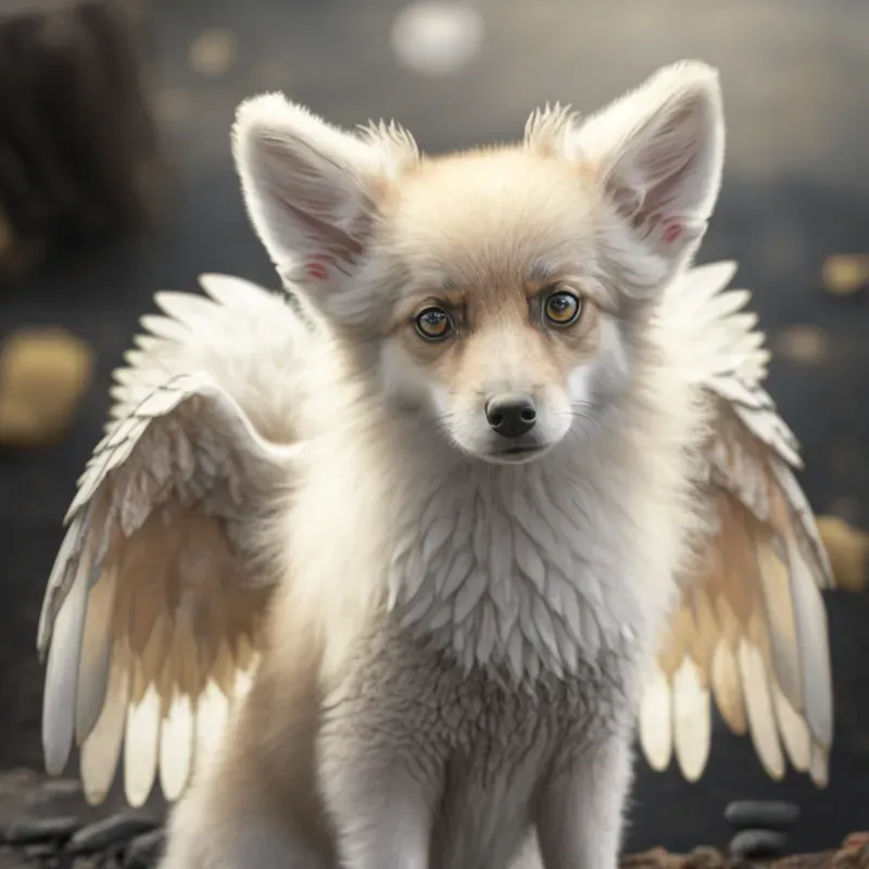 Cute Realistic Angel Animals Midjourney Prompt | PromptBase