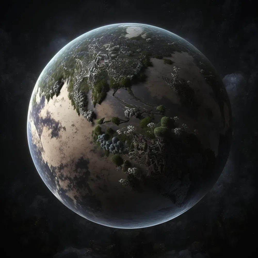 Realistic Beautiful Planets Midjourney Prompt | PromptBase