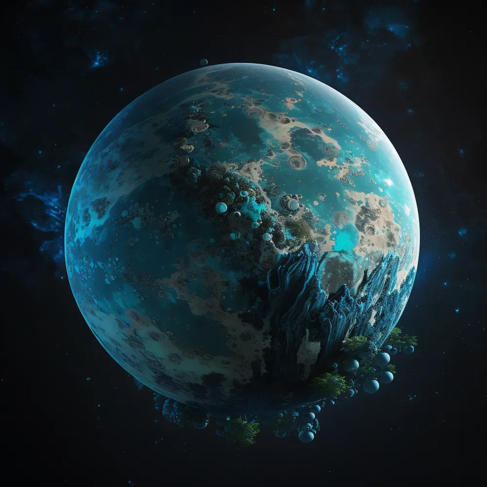 Realistic Beautiful Planets Midjourney Prompt | PromptBase