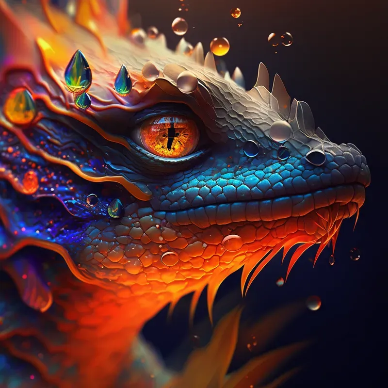 Burning Flames Realistic Fire Animals Midjourney Prompt | PromptBase