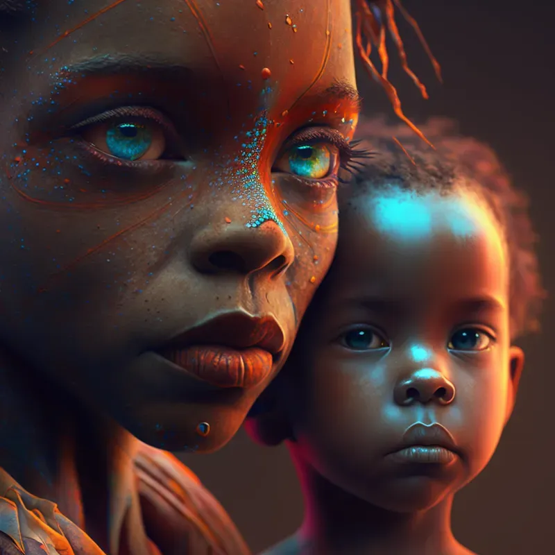 Persons In Flames Burning Fire Portraits Midjourney Prompt | PromptBase