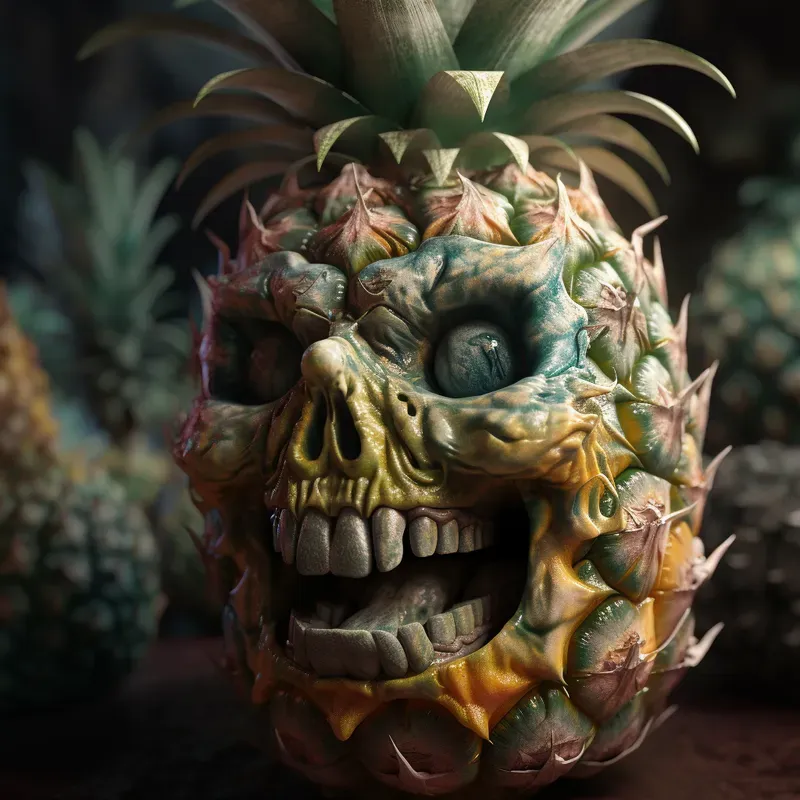 Horror Fruits And Vegetables Midjourney Prompt | PromptBase