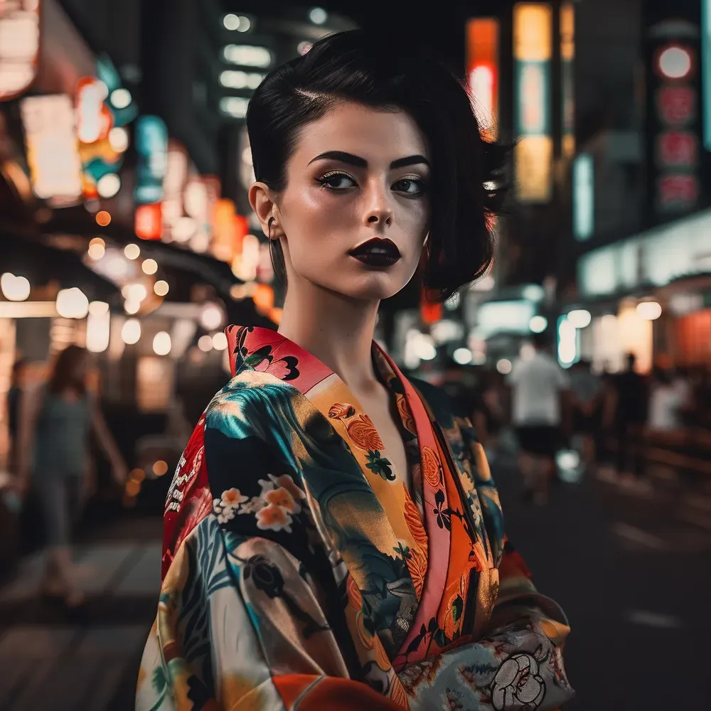 Realistic Japan Geisha Portrait Photos Midjourney Prompt | PromptBase