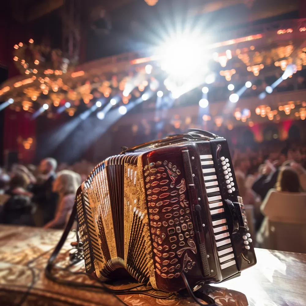 Instruments In Concert Hall Stock Photos Midjourney Prompt | PromptBase