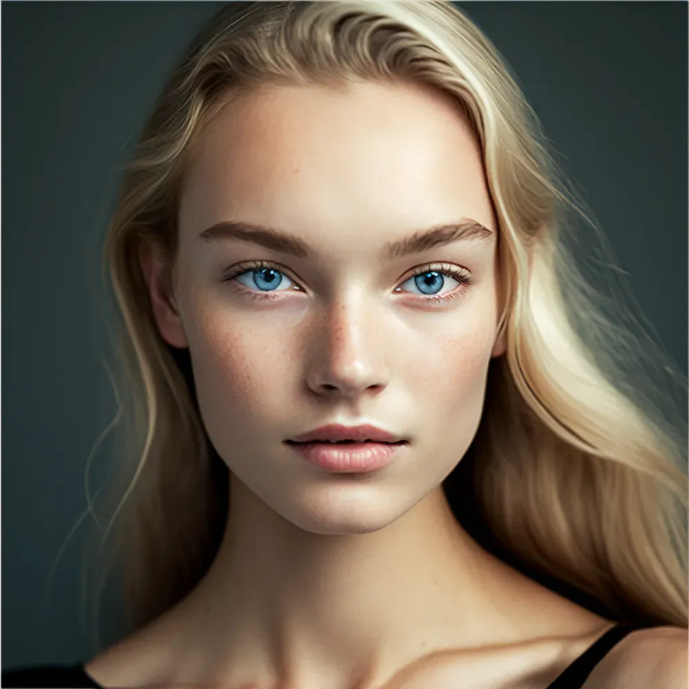 Advertisement Model Faces Portraits Midjourney Prompt | PromptBase