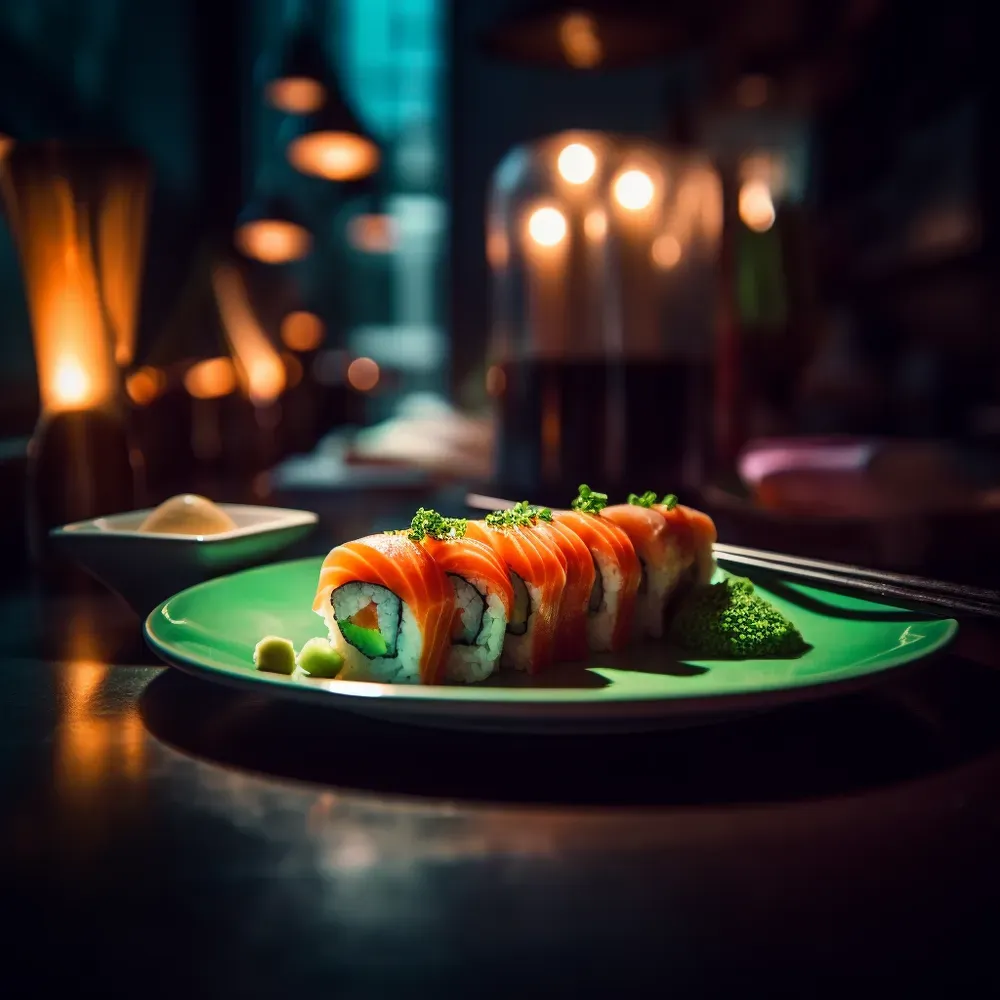 Colorful Gourmet Food Restaurant Plates Midjourney Prompt | PromptBase